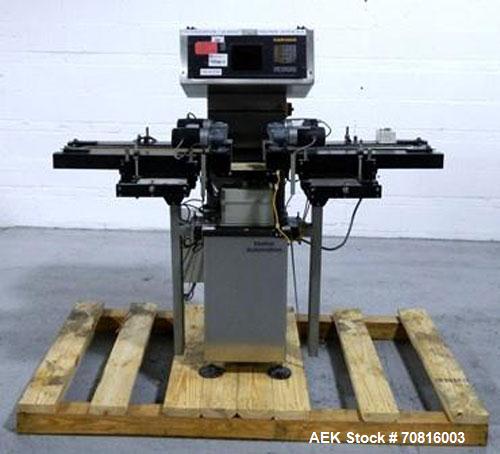 Used Garvens Checkweigher, Type SL2PM. 4" Wide x 11" long scale, rate