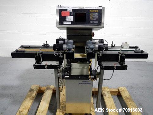 Used Garvens Checkweigher, Type SL2PM. 4" Wide x 11" long scale, rate