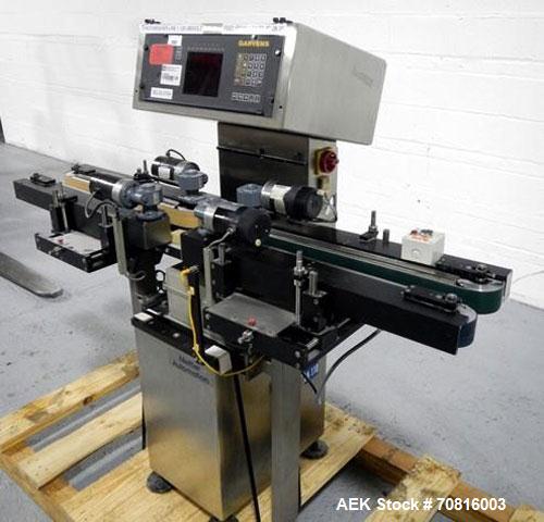 Used Garvens Checkweigher, Type SL2PM. 4" Wide x 11" long scale, rate