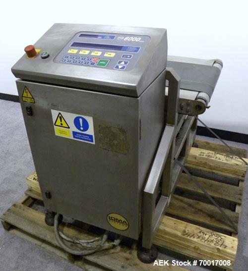 Used Loma Check Weigher, 6000 Series. 15-1/2" wide x 30" long belt co