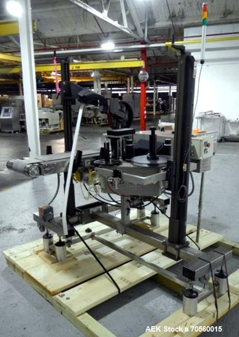 Used Marsh Box Labeler, Model 500A, 6" labels, serial# 294460409007.