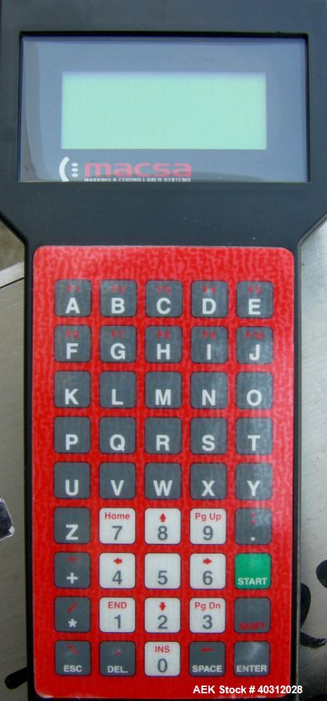 Used Marking Tech Laser Code Date Printer. Laser tube nominal power o