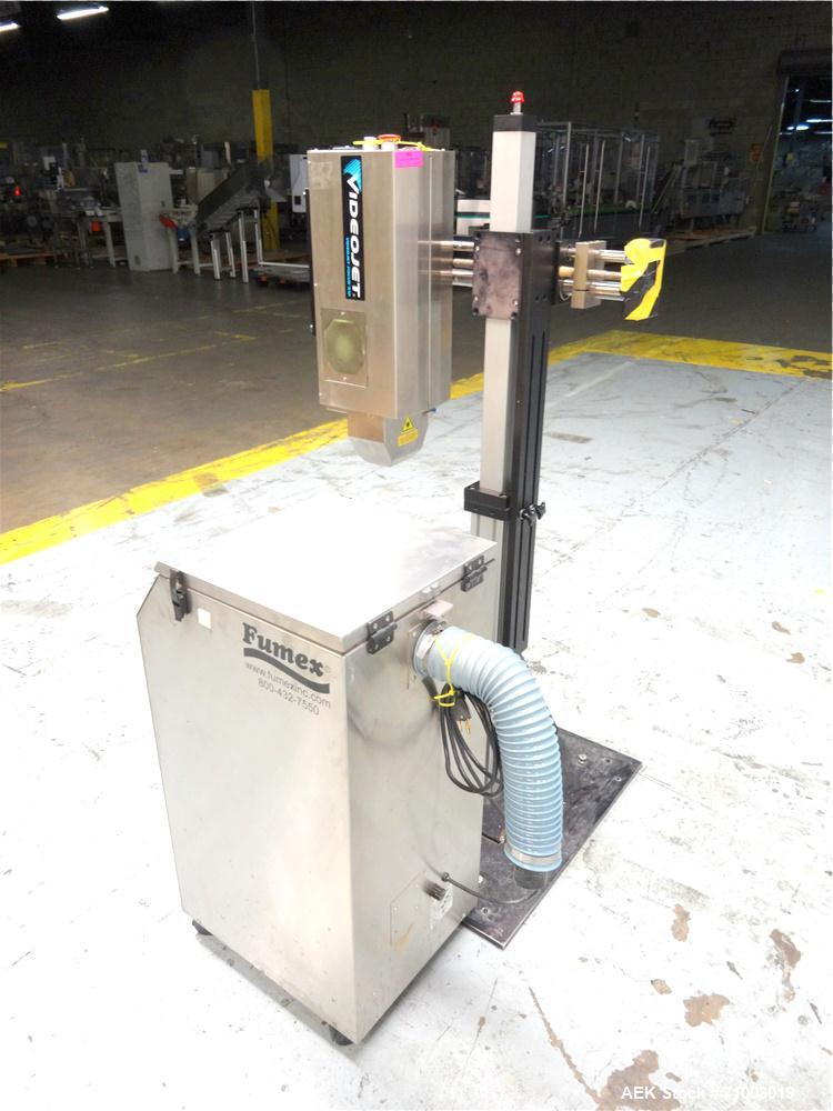 Used Videojet Model Focus 1000 Laser Coder and Fumex Model FA2-SS Air