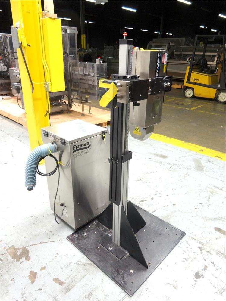 Used Videojet Model Focus 1000 Laser Coder and Fumex Model FA2-SS Air