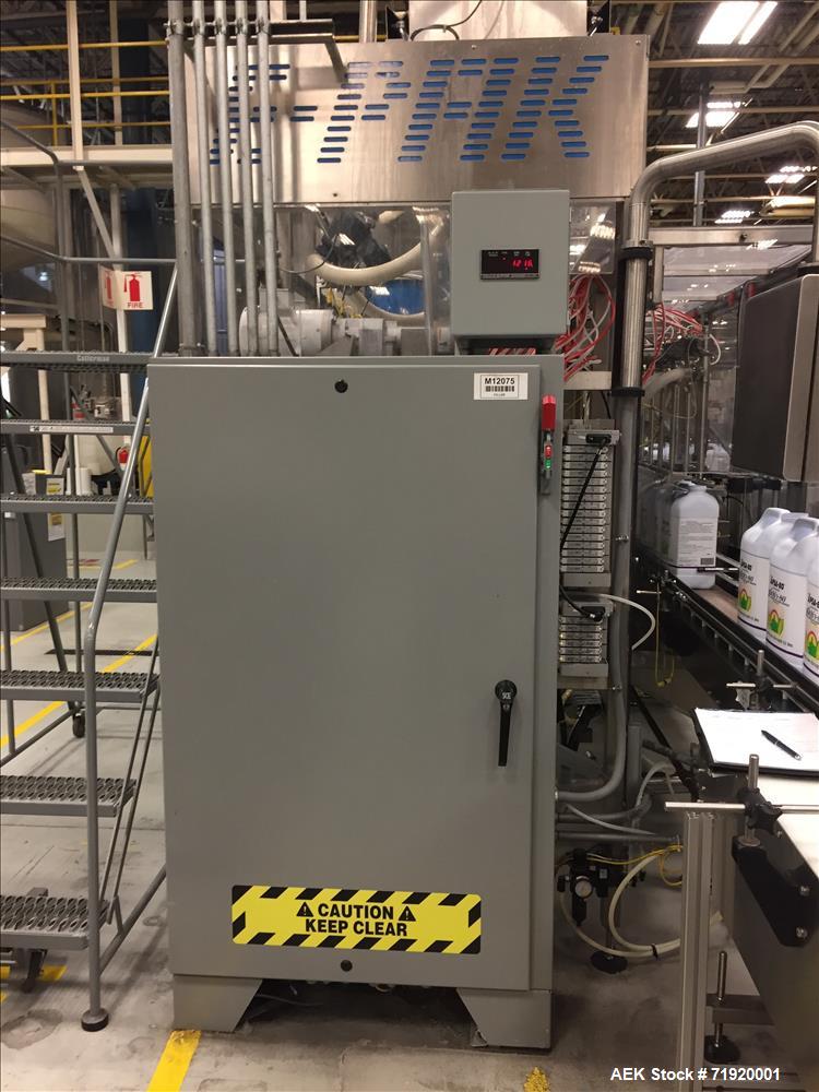 UsedEpak 14 head inline positive displacement filling line for deterg