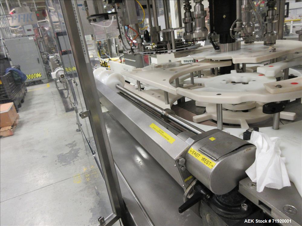 UsedEpak 14 head inline positive displacement filling line for deterg