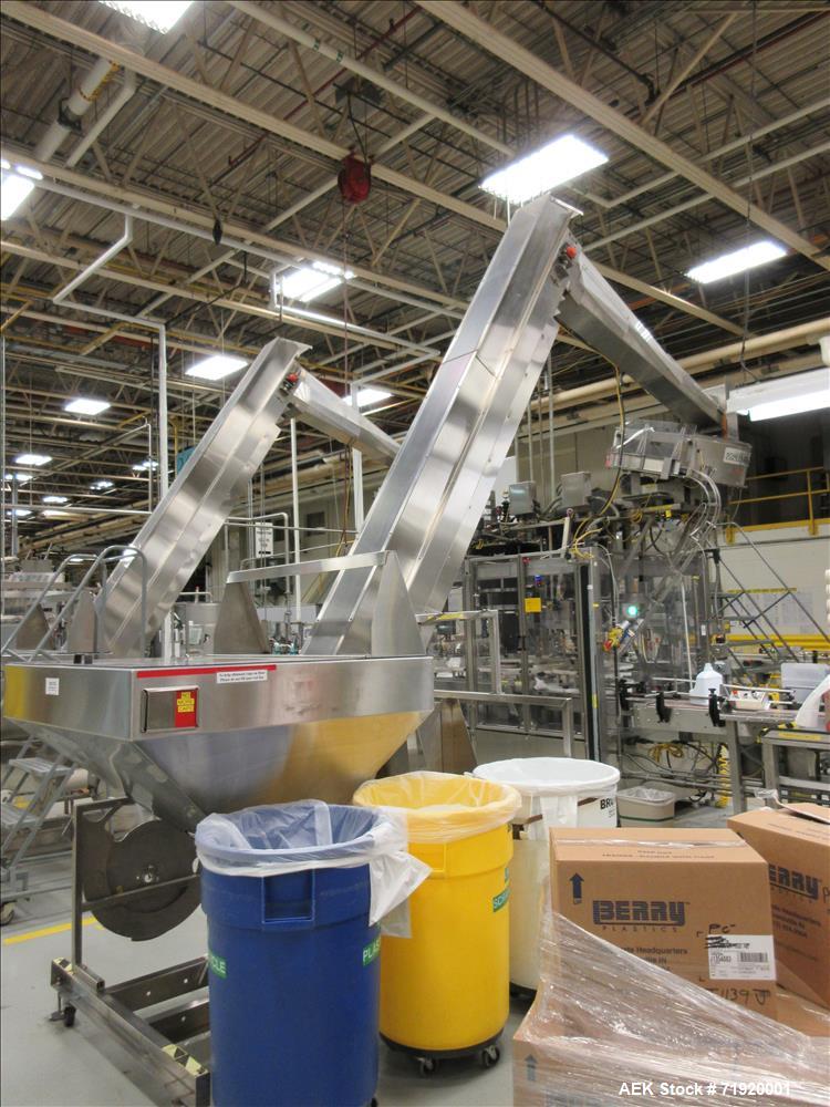 UsedEpak 14 head inline positive displacement filling line for deterg