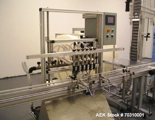 UsedUsed: Equipment Express 6 head inline Bottled Water Line for scre