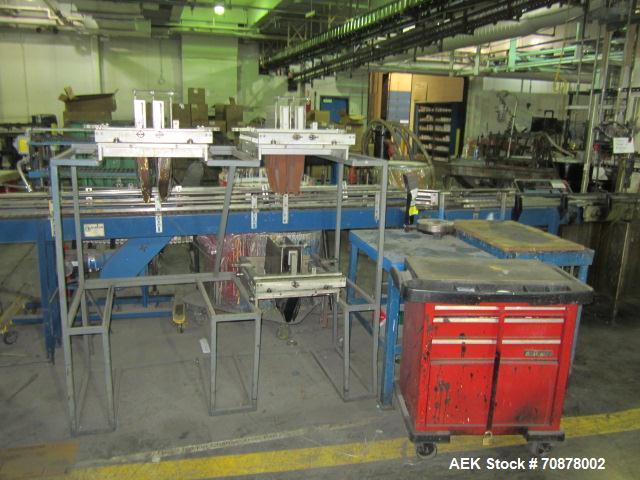 UsedNeupak Paint Can Filling Line. Line consists of a 36" diameter f