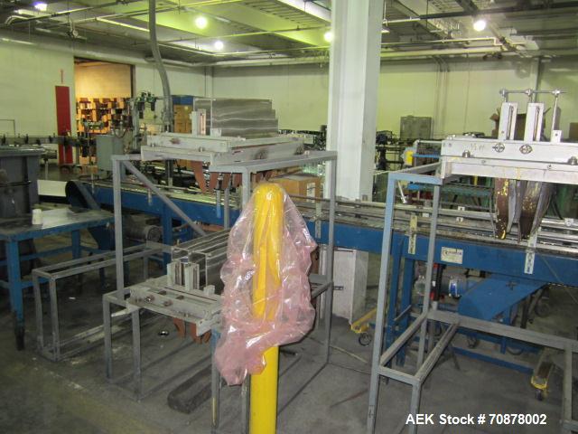 UsedNeupak Paint Can Filling Line. Line consists of a 36" diameter f