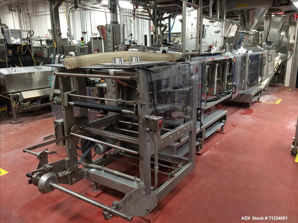 Used Bossar/Ishida Cheese Zipper Pouch Packaging Lines. Consisting of