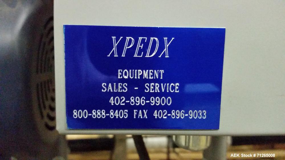 Used XPEDX Belt Conveyor. Has 120" Long by 19" Wide rubberized fabric