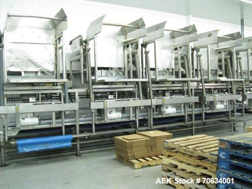 UsedFive (5) Station Gaylord Tote Dumping Metering System. All stainl