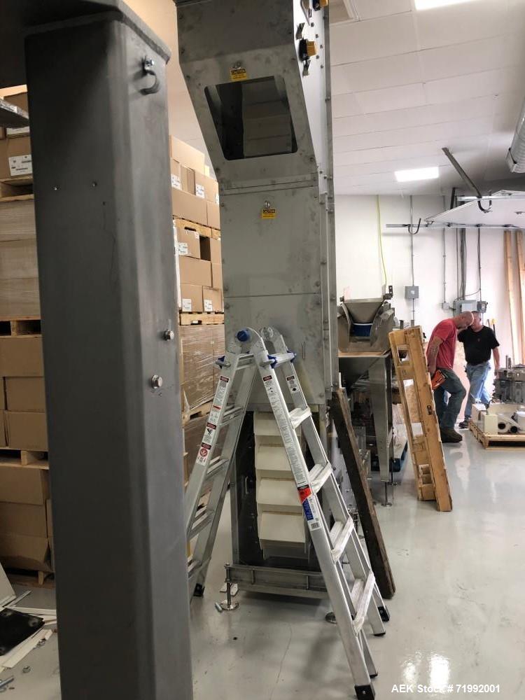 Used Stainless Steel Bucket Elevator. Buckets are 10” x 5”, 11’ - 10-