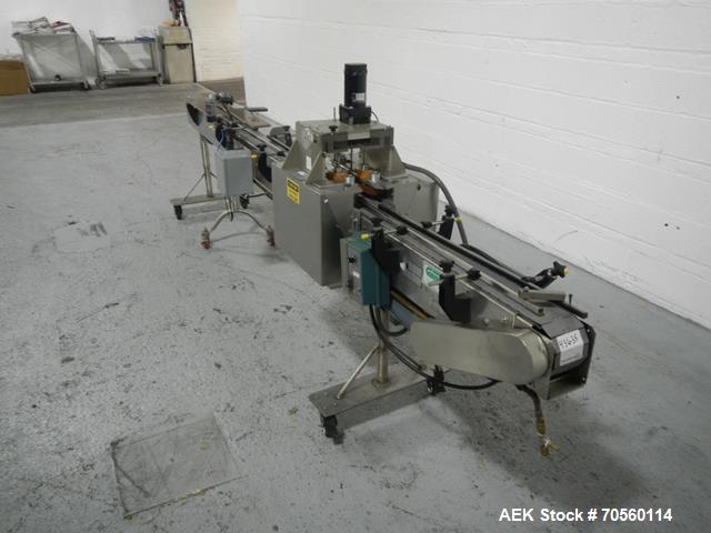 Used Garvey Tabletop Conveyor, Model 9600. Approximate 4.5" wide x 14