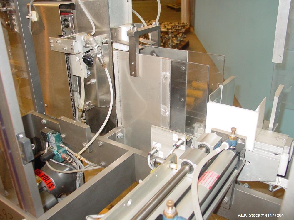 Used MGS Reciprocating Feeder. Left to Right Configuration. 4" Wide x