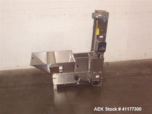 Used Anderson Machine Systems stainless steel cleated belt cap elevat