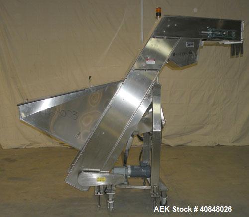 Used Anderson Machine Systems Bulk Supply Elevator, stainless steel.