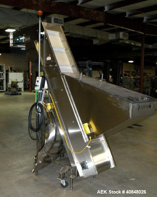 Used Anderson Machine Systems Bulk Supply Elevator, stainless steel.