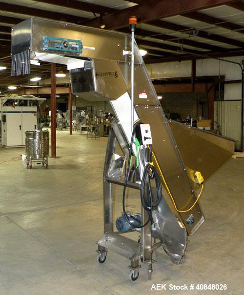 Used Anderson Machine Systems Bulk Supply Elevator, stainless steel.