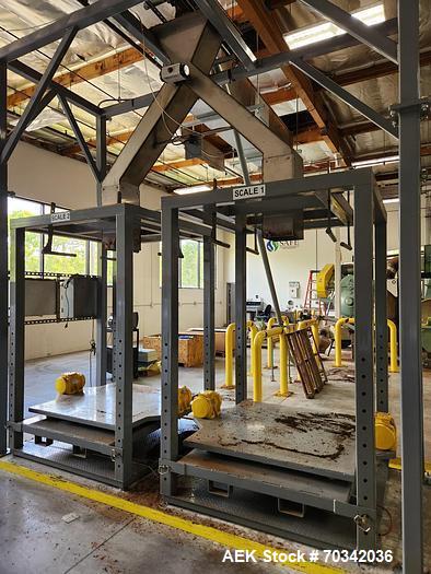 Used Supersack Fill Station with (2) Supersack frames including load