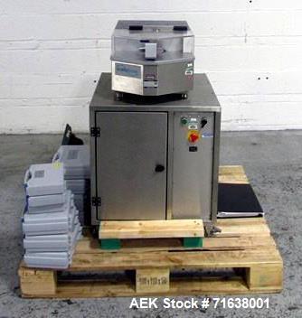 Used Capsugel Xcelodose 120 Capsule Filler and tooling components ma