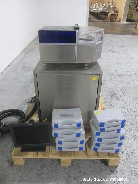 Used Capsugel Xcelodose 120 Capsule Filler and tooling components ma