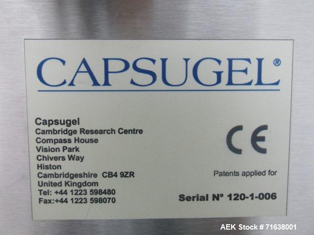 Used Capsugel Xcelodose 120 Capsule Filler and tooling components ma