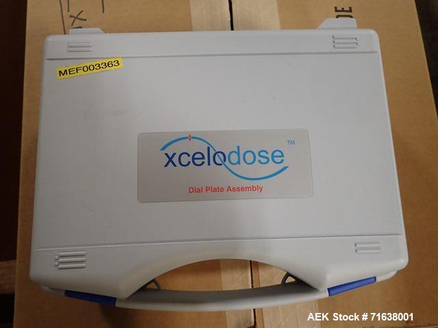 Used Capsugel Xcelodose 120 Capsule Filler and tooling components ma