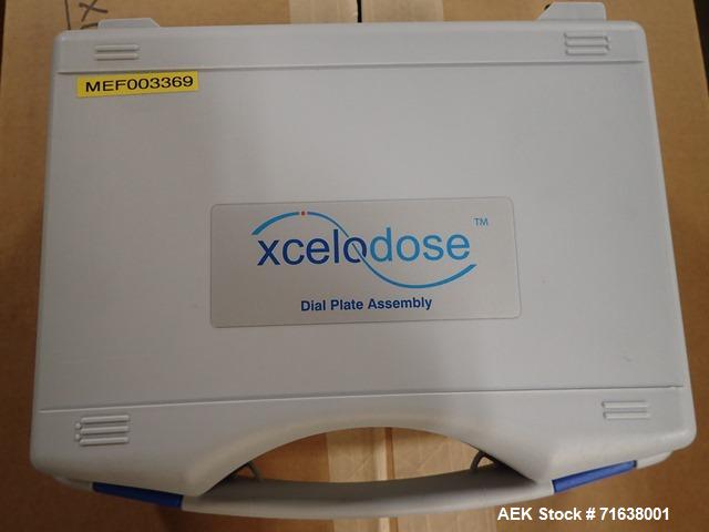 Used Capsugel Xcelodose 120 Capsule Filler and tooling components ma