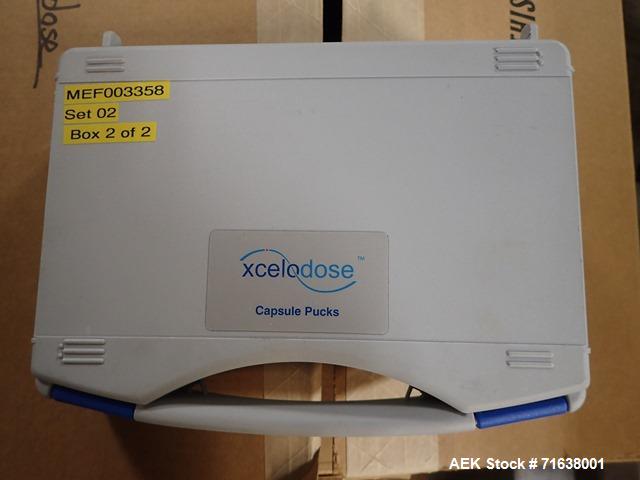 Used Capsugel Xcelodose 120 Capsule Filler and tooling components ma