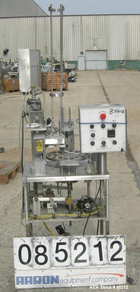 USED: World Cup 8 Station Filler, pneumatically operated, stainless s