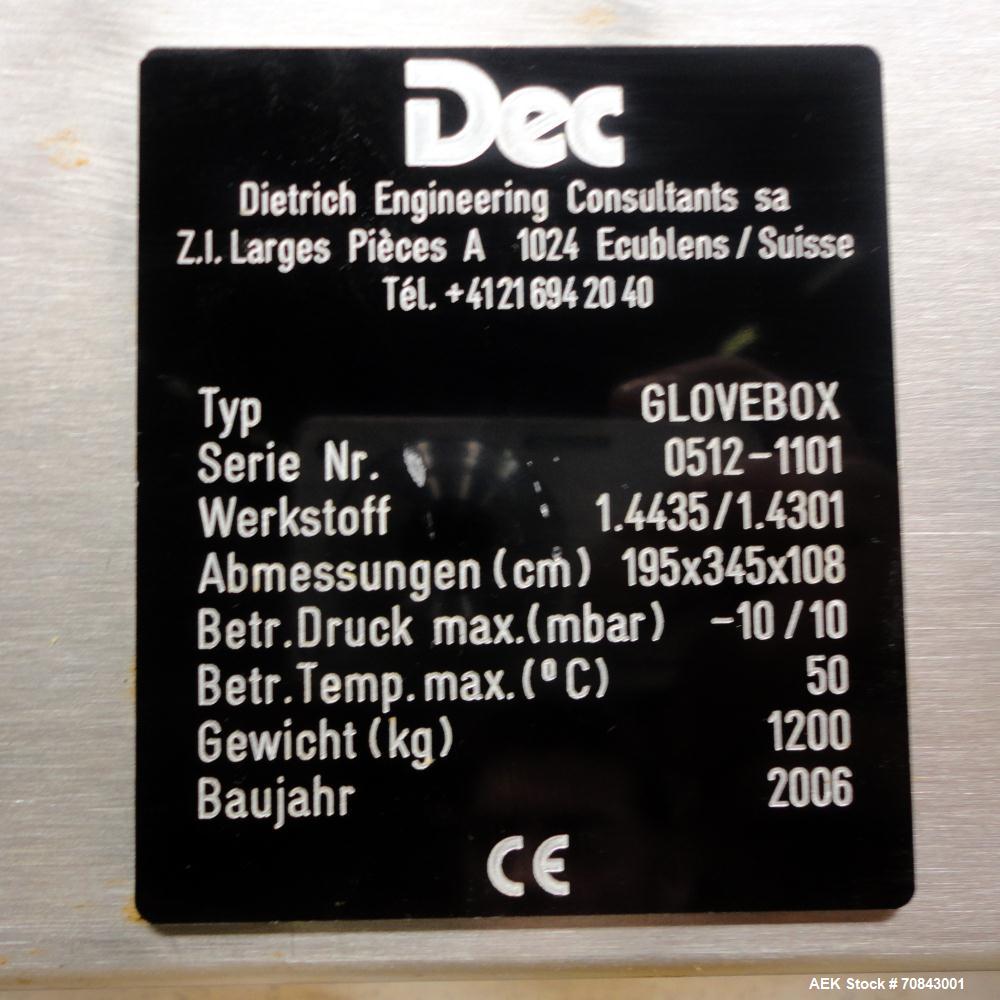 Used DEC Containment Powder Filling System. Consisting of: (1) vibrat