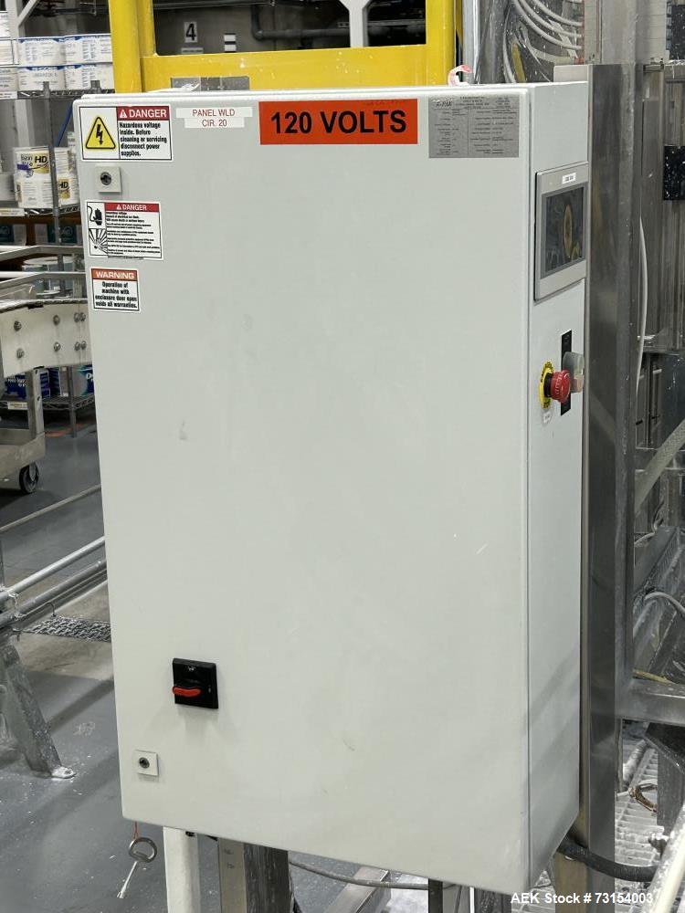 Used Epak 6 Head Automatic Inline Gravity Filler w/Remote Pump Signal