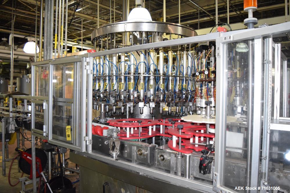 UsedRonchi 40-Head Bottle Filler with 16-Head Capper, S/N 1732 with T