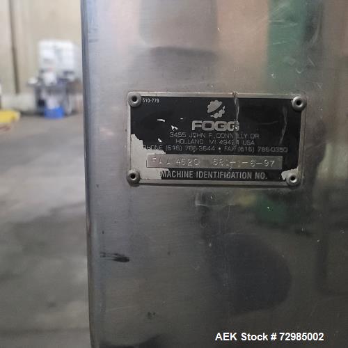 Used-Fogg Model FG18-5 Automatic Monoblock Filler