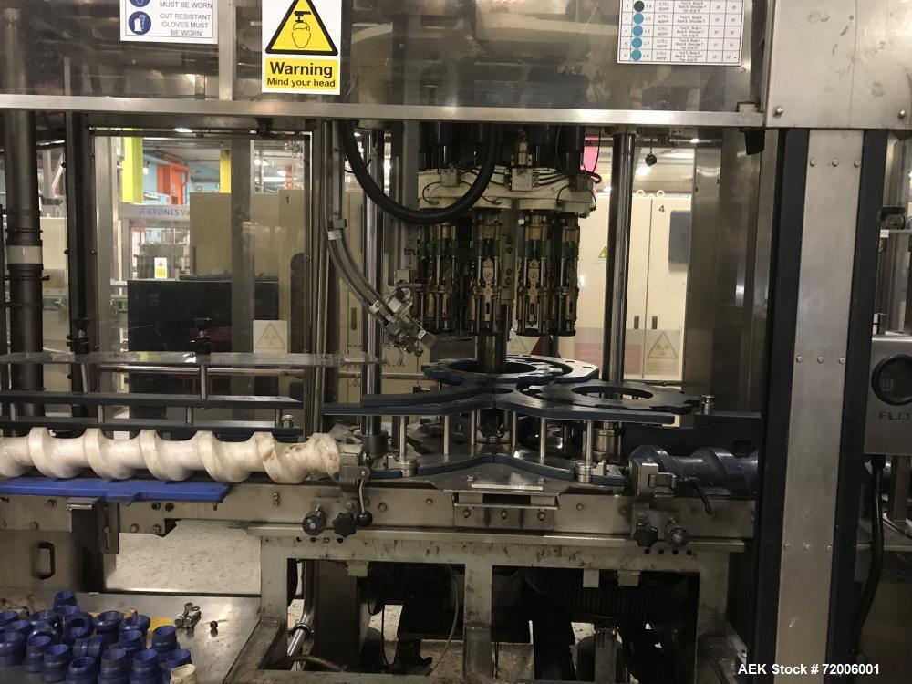 Used Krones Super Bloc Glass Bottle Filling Line. For 18000 bottles o