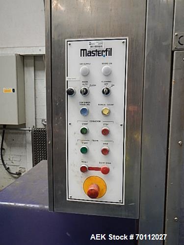 Used Masterfil 4 Head Liquid Filler, Model S5000S. 4 x 5 ltr. stainle