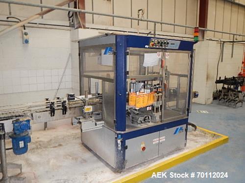 Used Masterfil 6 Head Liquid Filler. 6 x 5ltr stainless steel pistons