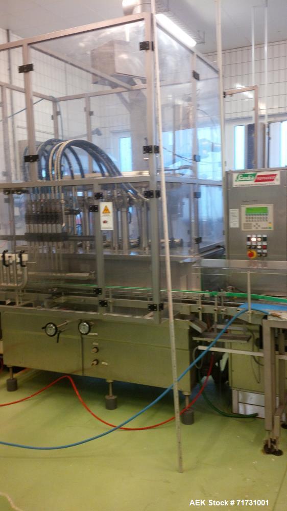 Used J. Kugler & Co. GmbH Model K 54-HR Inline Piston Filler. 8 filli