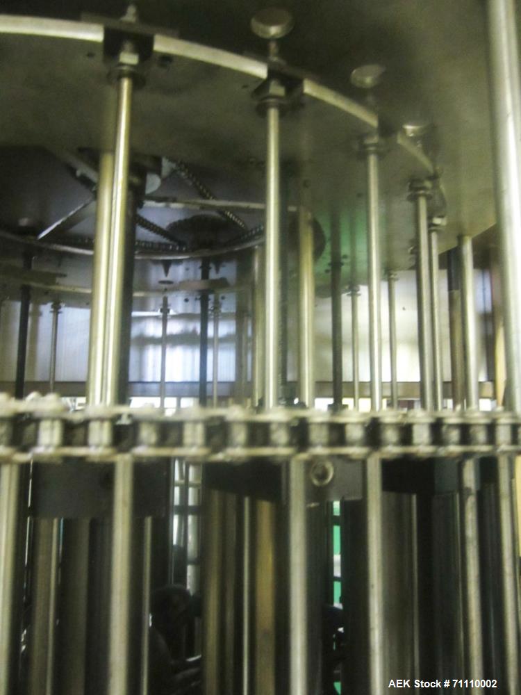 Used Laub 24 Station Rotary Piston Filler. Laub Hunt Model 92F6224.