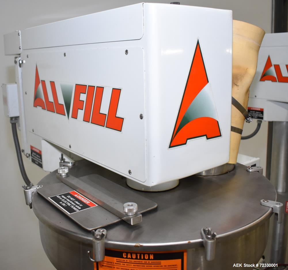 Used All Fill Model DHAA-400 Dual Head Automatic Inline Auger Filler.