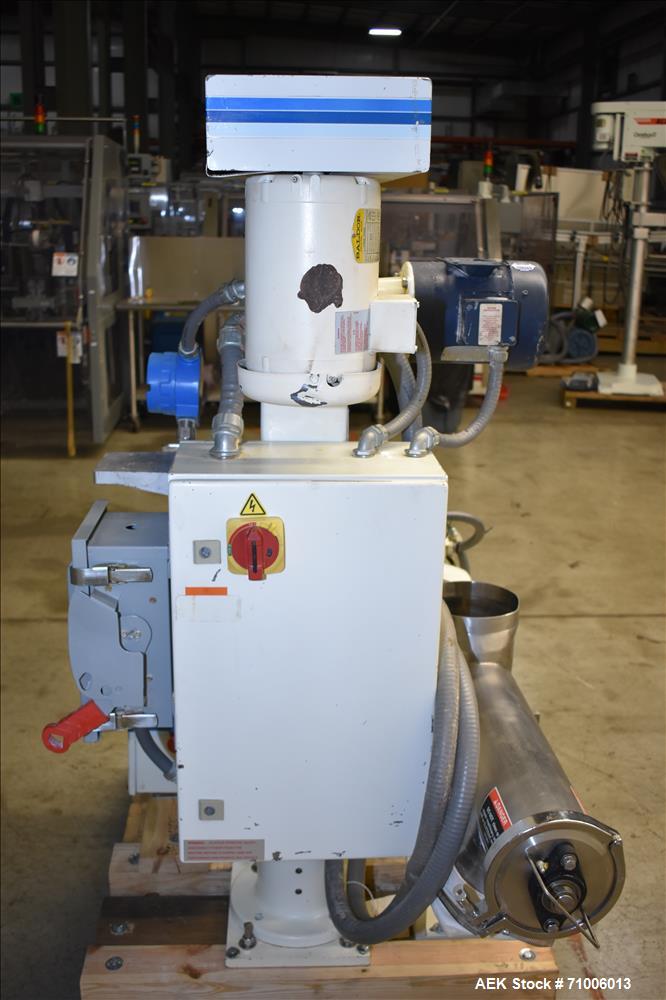 Used Mateer Powder Auger Filler, Model 1900 CE. Includes All-Fill hor