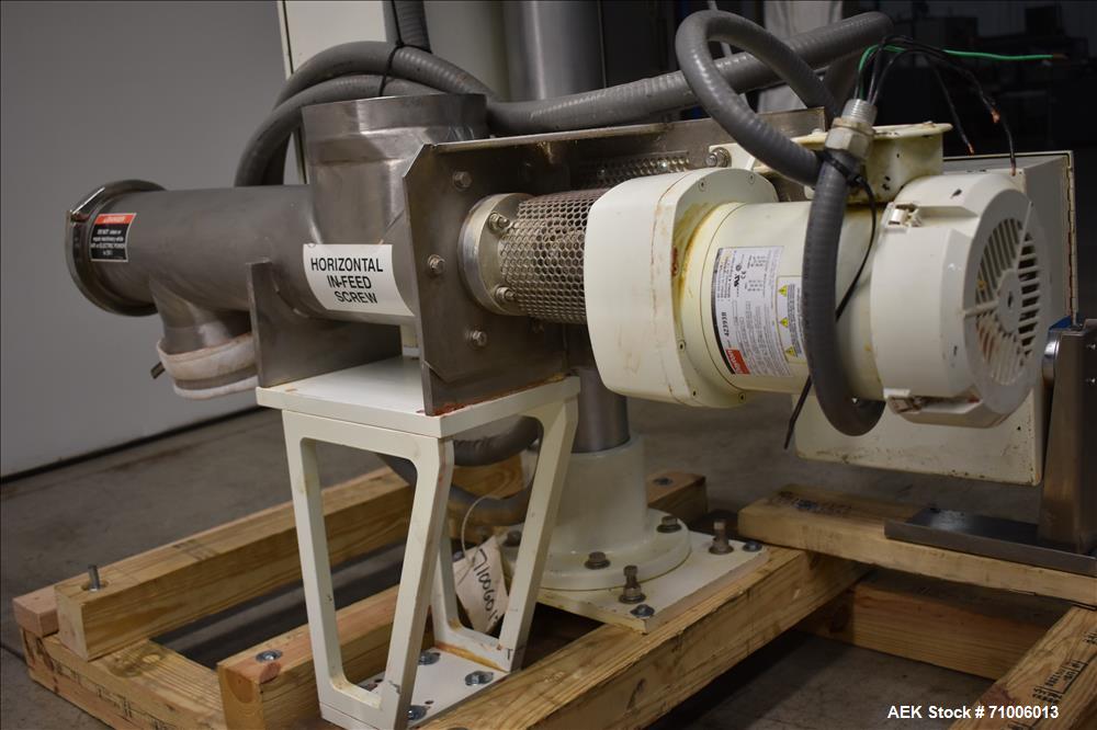 Used Mateer Powder Auger Filler, Model 1900 CE. Includes All-Fill hor