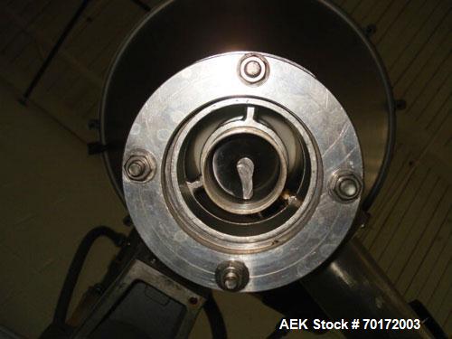 Used Mateer Burt Model 1900 Semi- Automatic Auger Filler. Has Microse