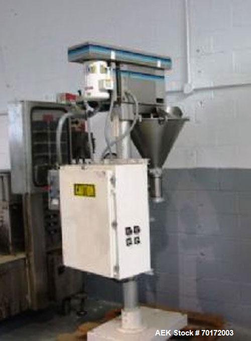 Used Mateer Burt Model 1900 Semi- Automatic Auger Filler. Has Microse