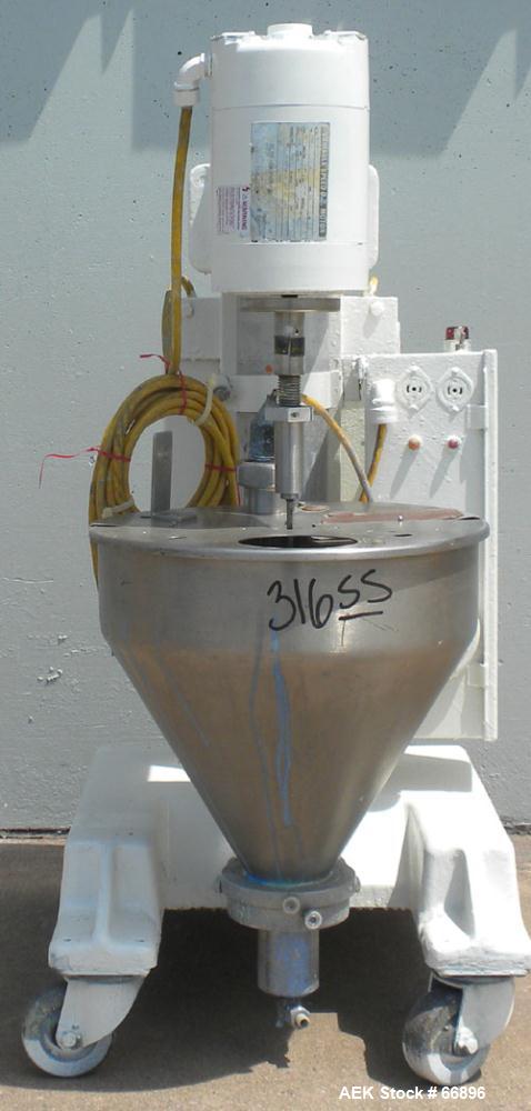 Used Mateer-Burt Semi-Automatic Filler, Model 31-A. 4 Gallon 316 stai