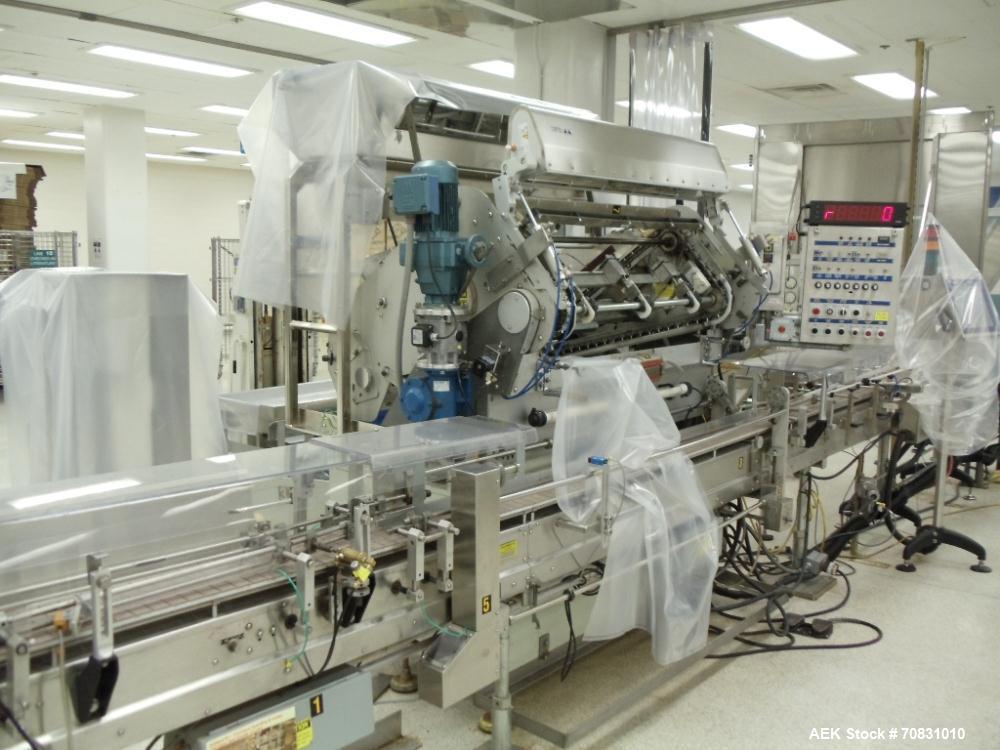 Used Merrill 48-39AH High Speed Dual Lane Slat Counter capable of spe