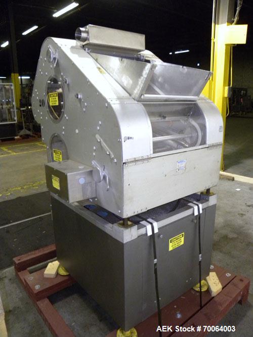 Used Merrill Model 72-16AD Automatic Inline Slat Counter. Filler is c