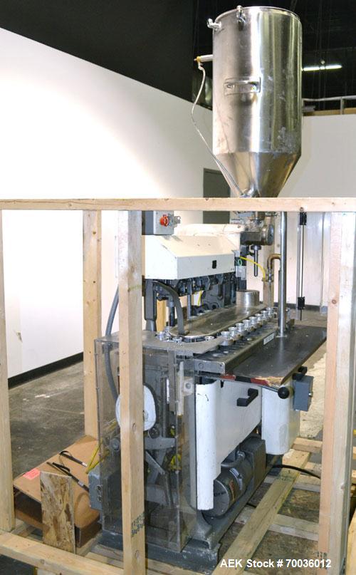 Used Arenco GAB Metal Tube Filler. Capable of speeds up to 60 TPM. Se